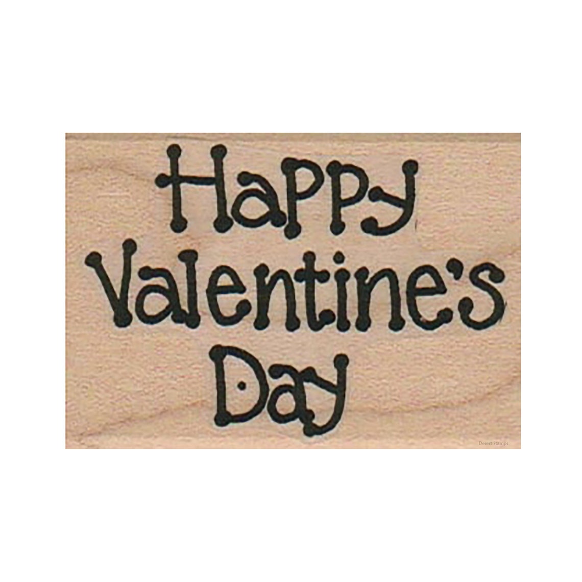 Happy Valentine's Day RUBBER STAMP Love Stamp Valentines | Etsy