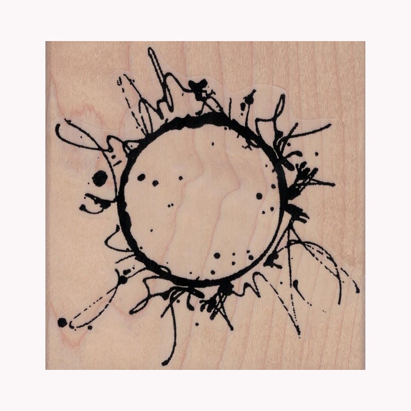 Circle Rubber Stamp - Etsy