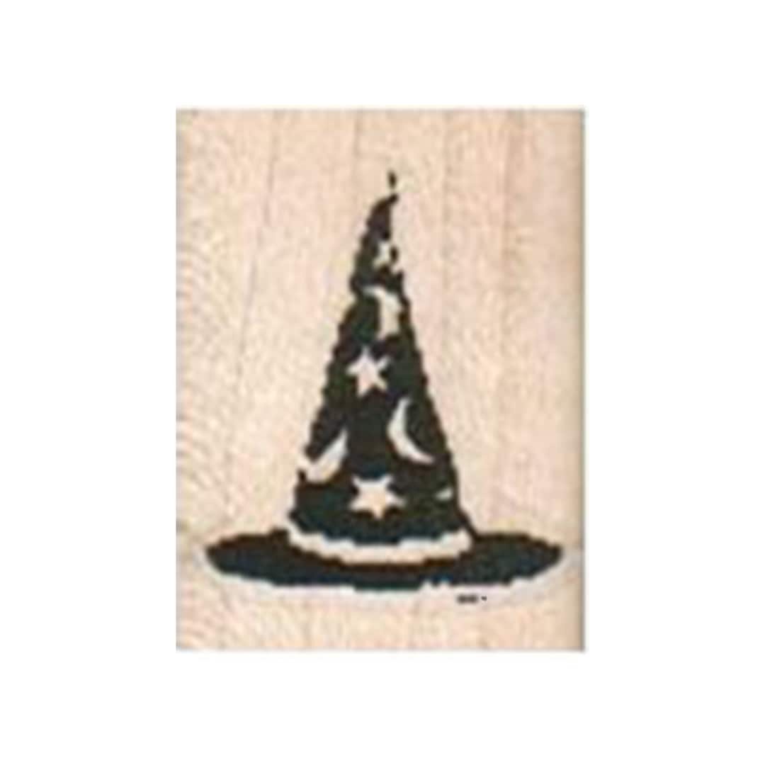Wizard Hat Rubber Stamp, Wizard Hat Stamp, Magic Stamp, Sorcerer Stamp ...