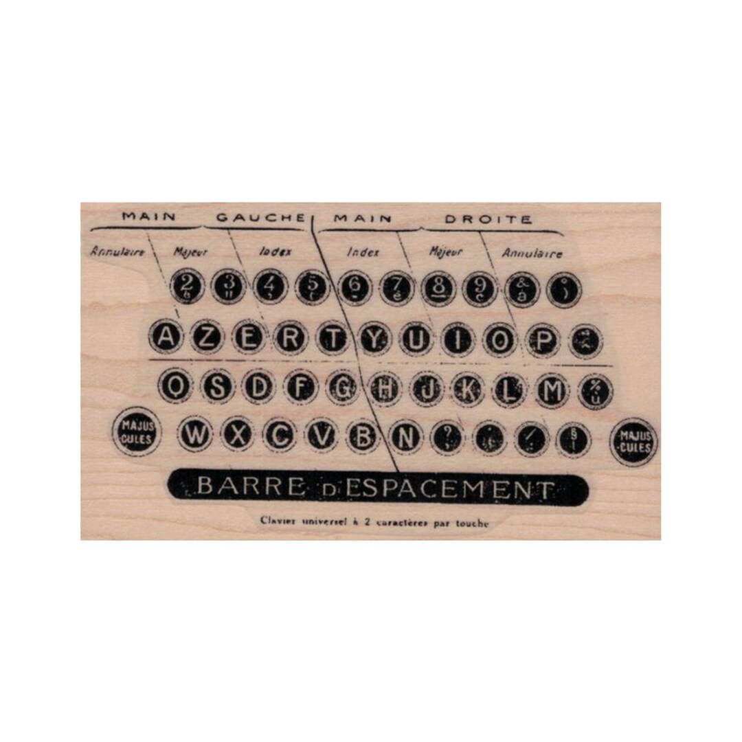 Typewriter Keys by Cat Kerr RUBBER STAMP, Typewriter Stamp, Mixed Media ...