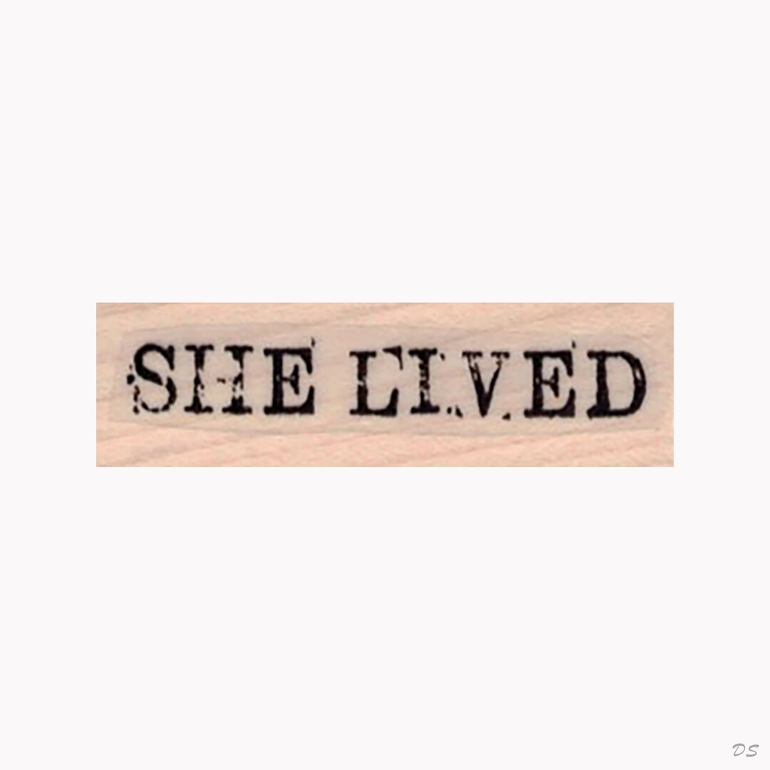 She Lived RUBBER STAMP, Woman Empowerment Stamp, Make History Stamp ...