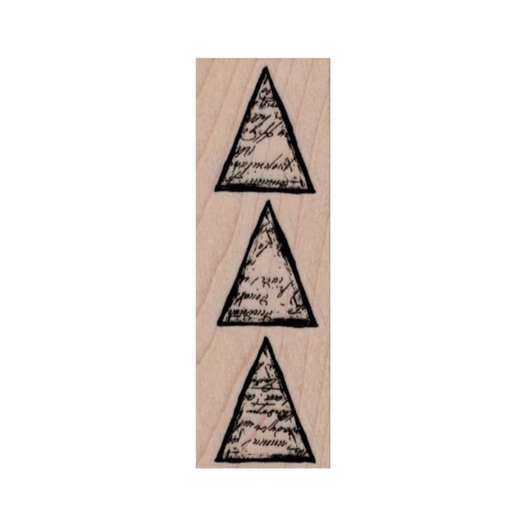 Writing Triangles RUBBER STAMP, Shape Stamp, Triangle Stamp, Mixed ...