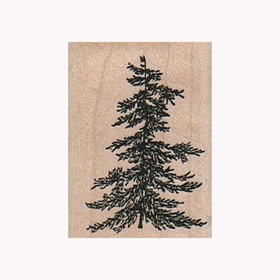 Fir Tree/large RUBBER STAMP Tree Stamp Nature Stamp Outdoor | Etsy