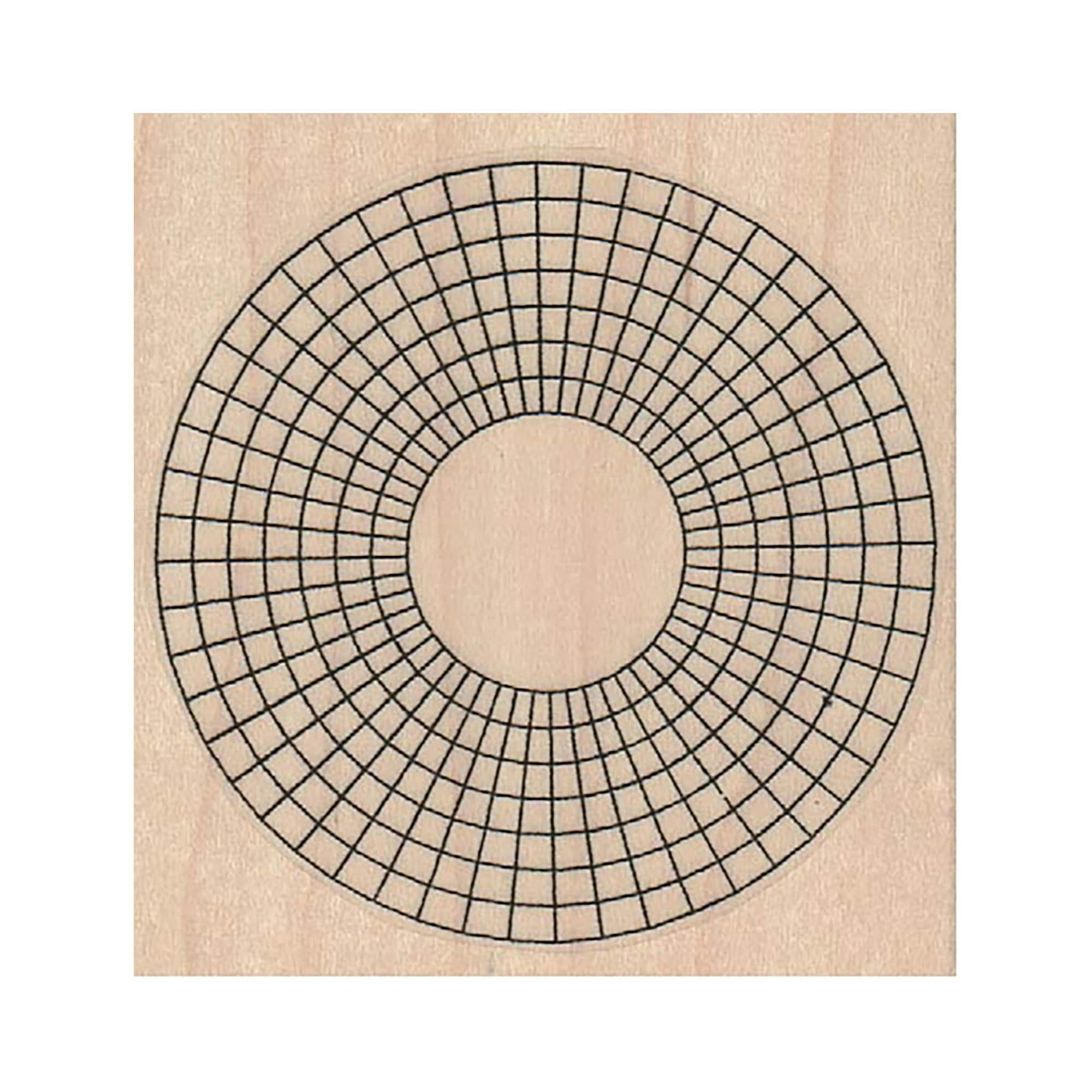 Color Wheel Lines RUBBER STAMP, Color Wheel Stamp, Round Stamp ...