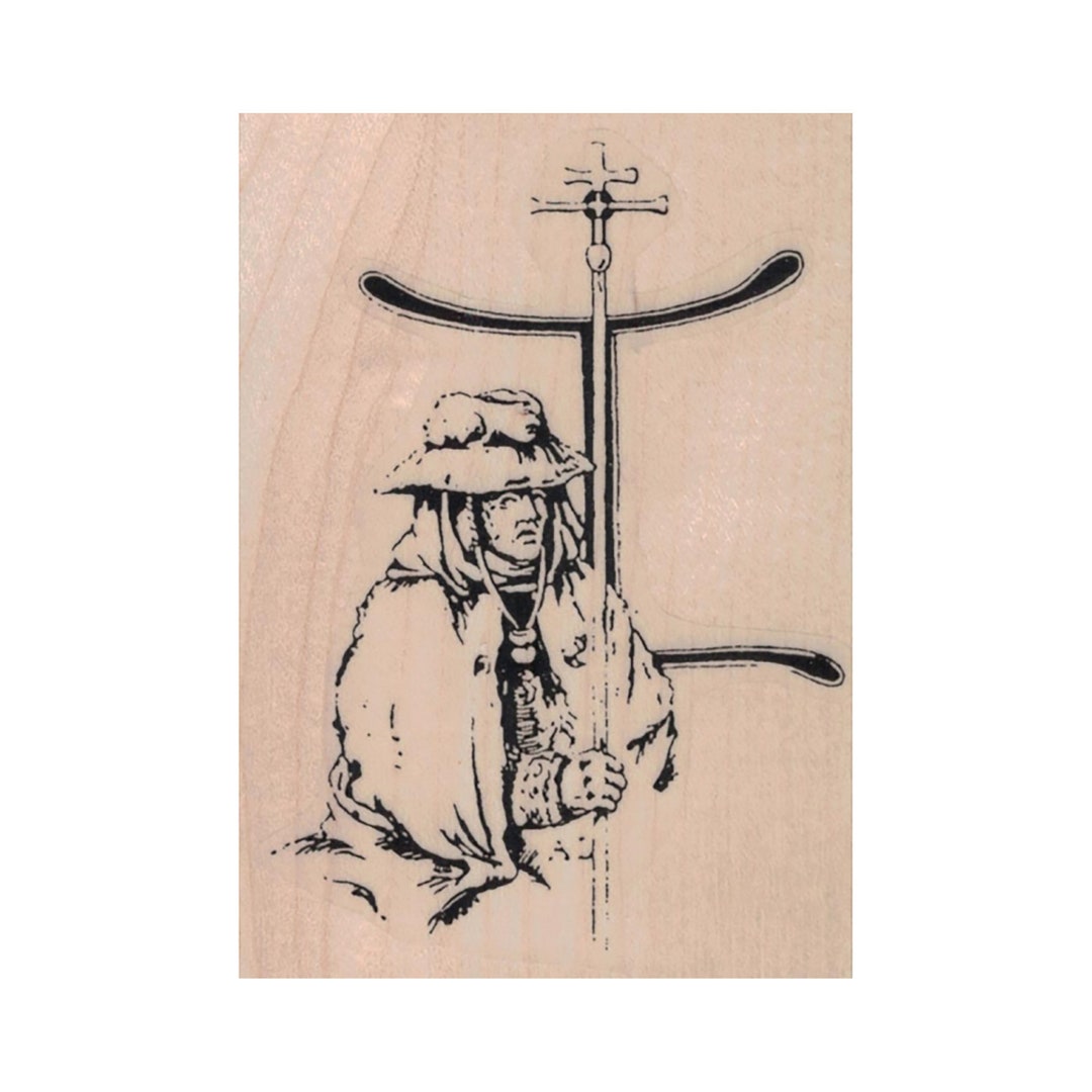 Pilgrim RUBBER STAMP, Witch Trials Stamp, Witch Hunter Stamp, Puritan ...