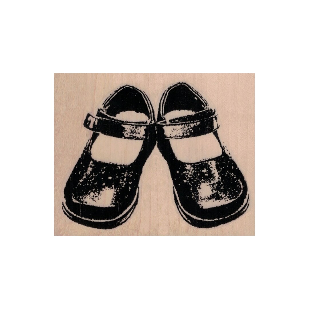 Mary Jane Shoes RUBBER STAMP, Shoe Stamp, Mary Jane Stamp, Platform ...