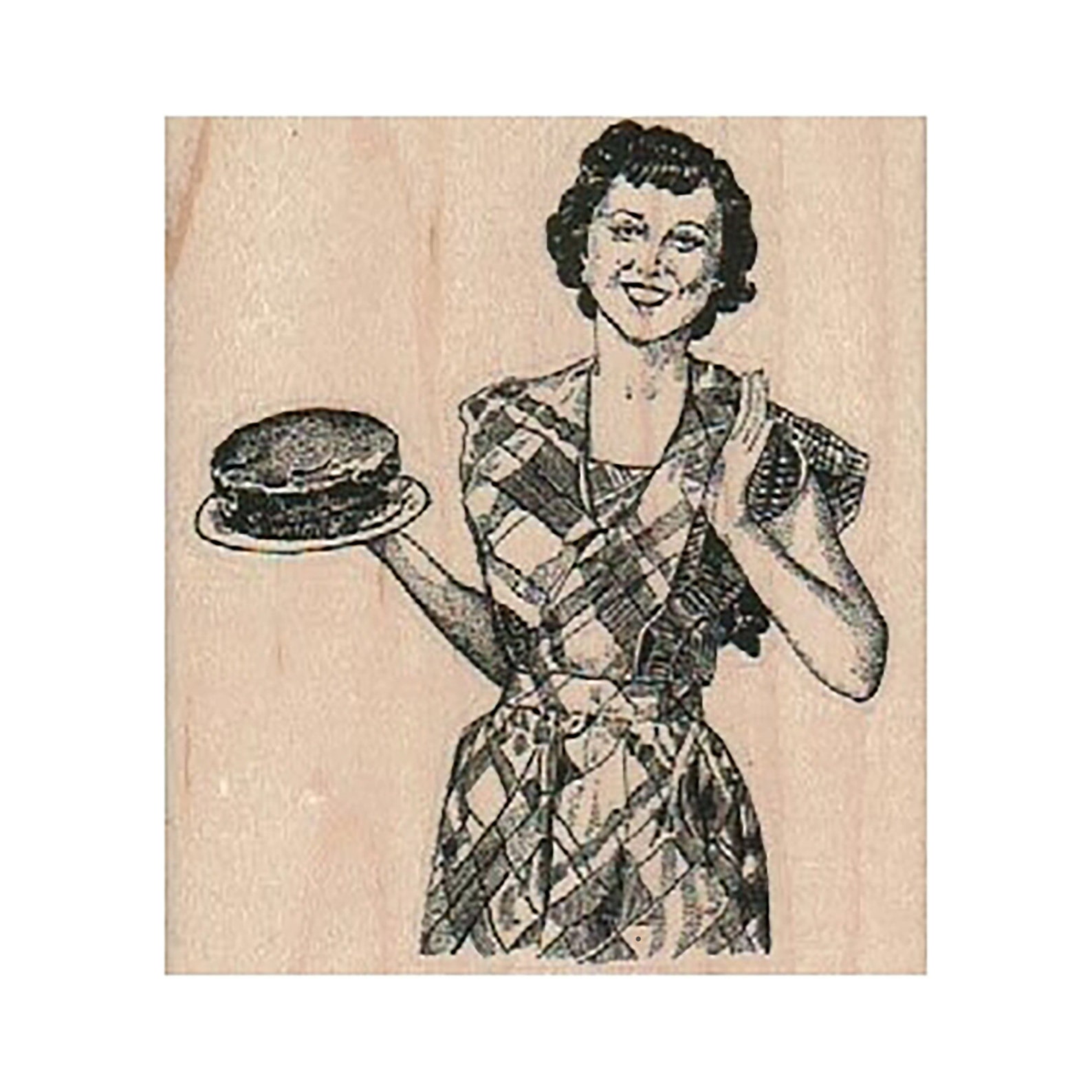 Cake Lady RUBBER STAMP Cooking Stamp Baking Stamp Kitchen | Etsy