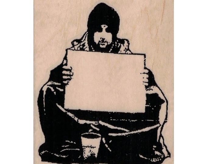 Banksy Sign Beggar RUBBER STAMP Sign Stamp Artist Stamp - Etsy