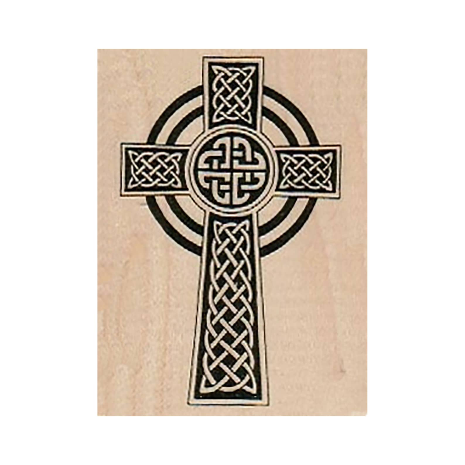 Celtic Cross RUBBER STAMP Cross Stamp Religious Stamp Pagan | Etsy