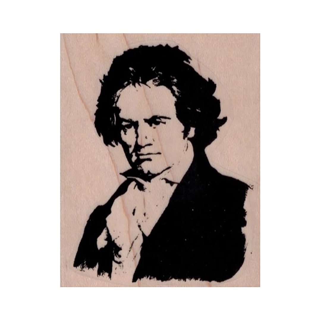 Beethoven RUBBER STAMP, Ludwig Van Beethoven Stamp, Composer Stamp ...