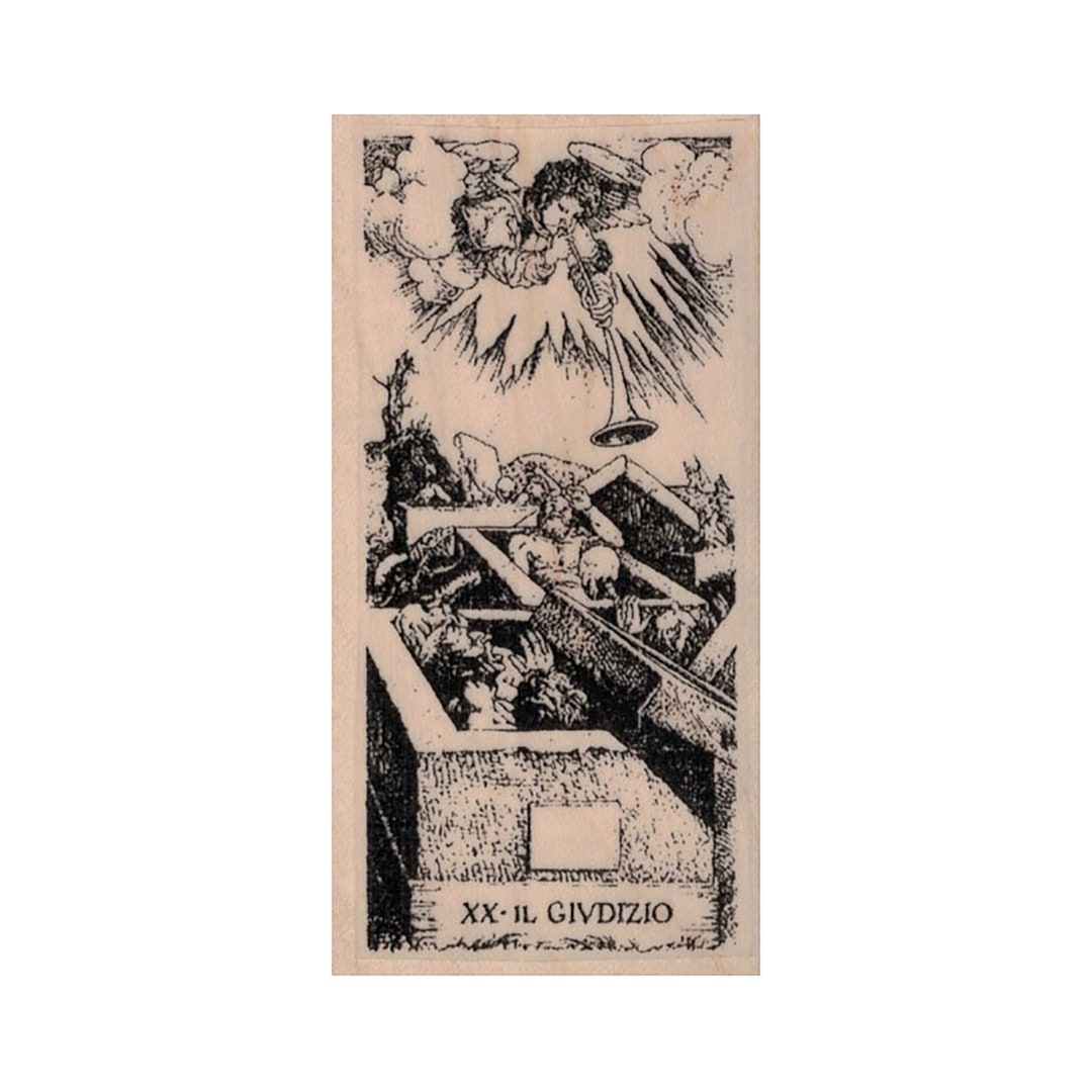 Tarot XX Judgement RUBBER STAMP, Fortune Teller Stamp, Future Stamp ...