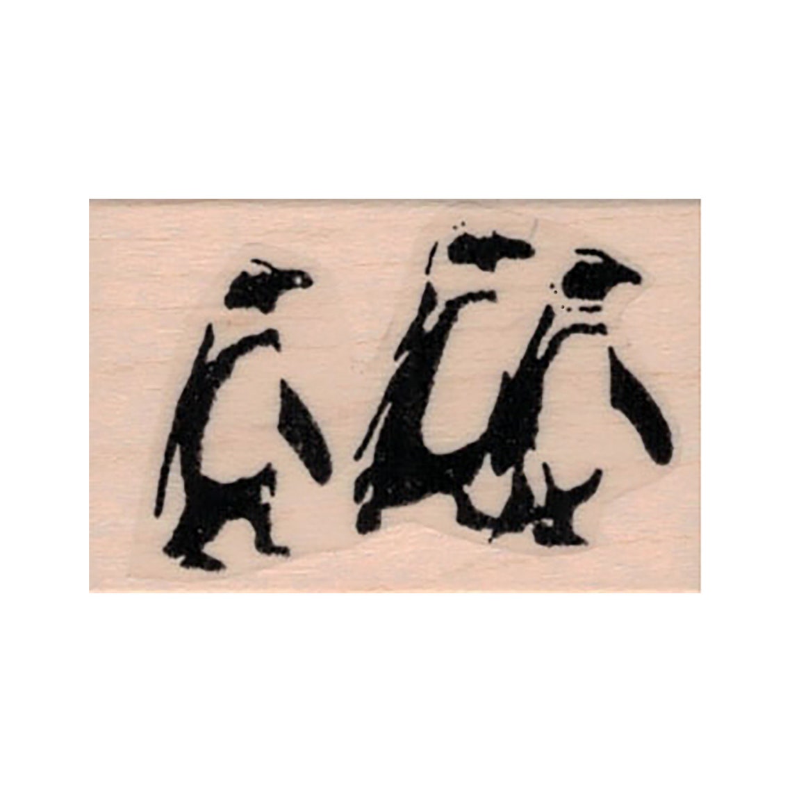 Banksy Penguins RUBBER STAMP Penguins Stamp Penguin Stamp | Etsy