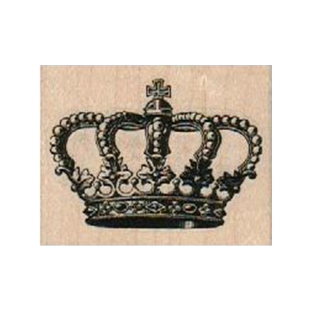 Crown RUBBER STAMP, Royalty Stamp, Crown Stamp, King Stamp, Queen Stamp ...