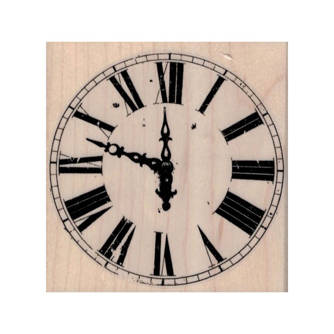 Clock Face RUBBER STAMP Clock Stamp Time Stamp Roman | Etsy