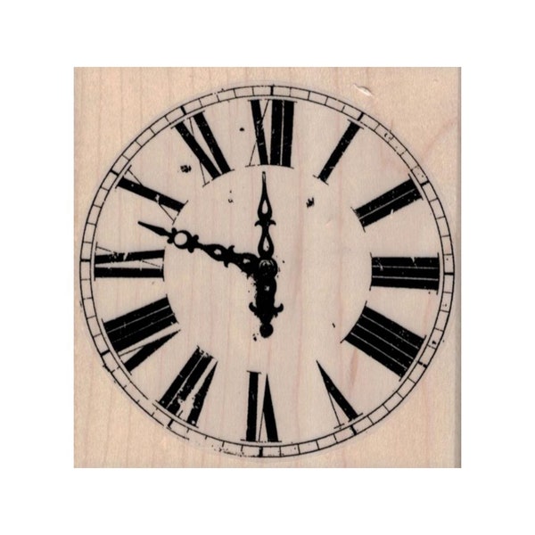 Clock Stamp - Etsy