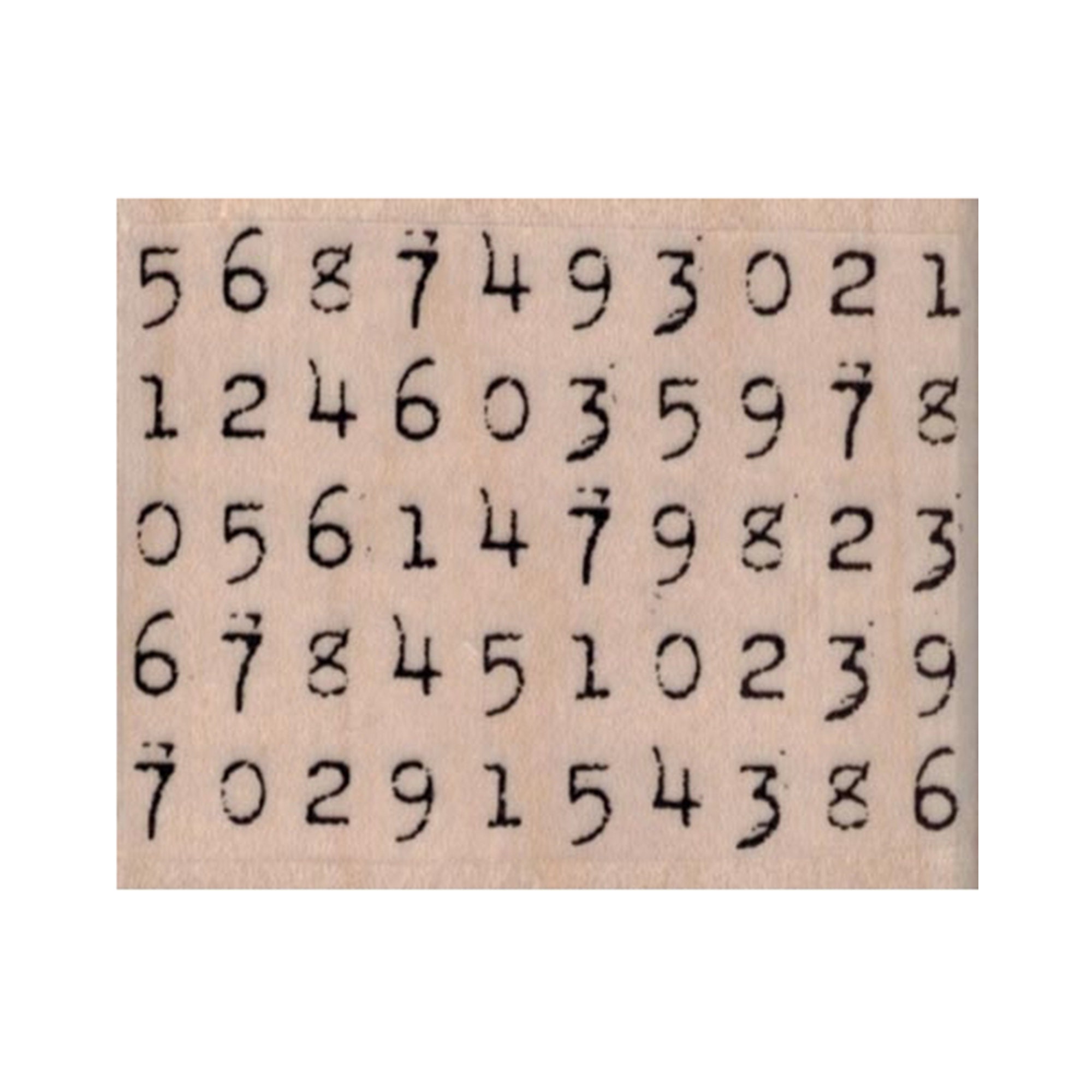 Numbers RUBBER STAMP Numbers Stamp Numerical Stamp Mixed - Etsy