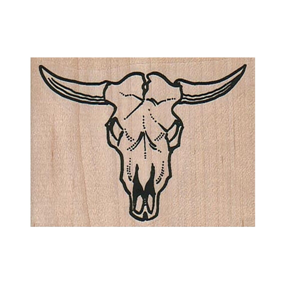 Steer Horns RUBBER STAMP Cowboy Stamp Western Stamp Old - Etsy