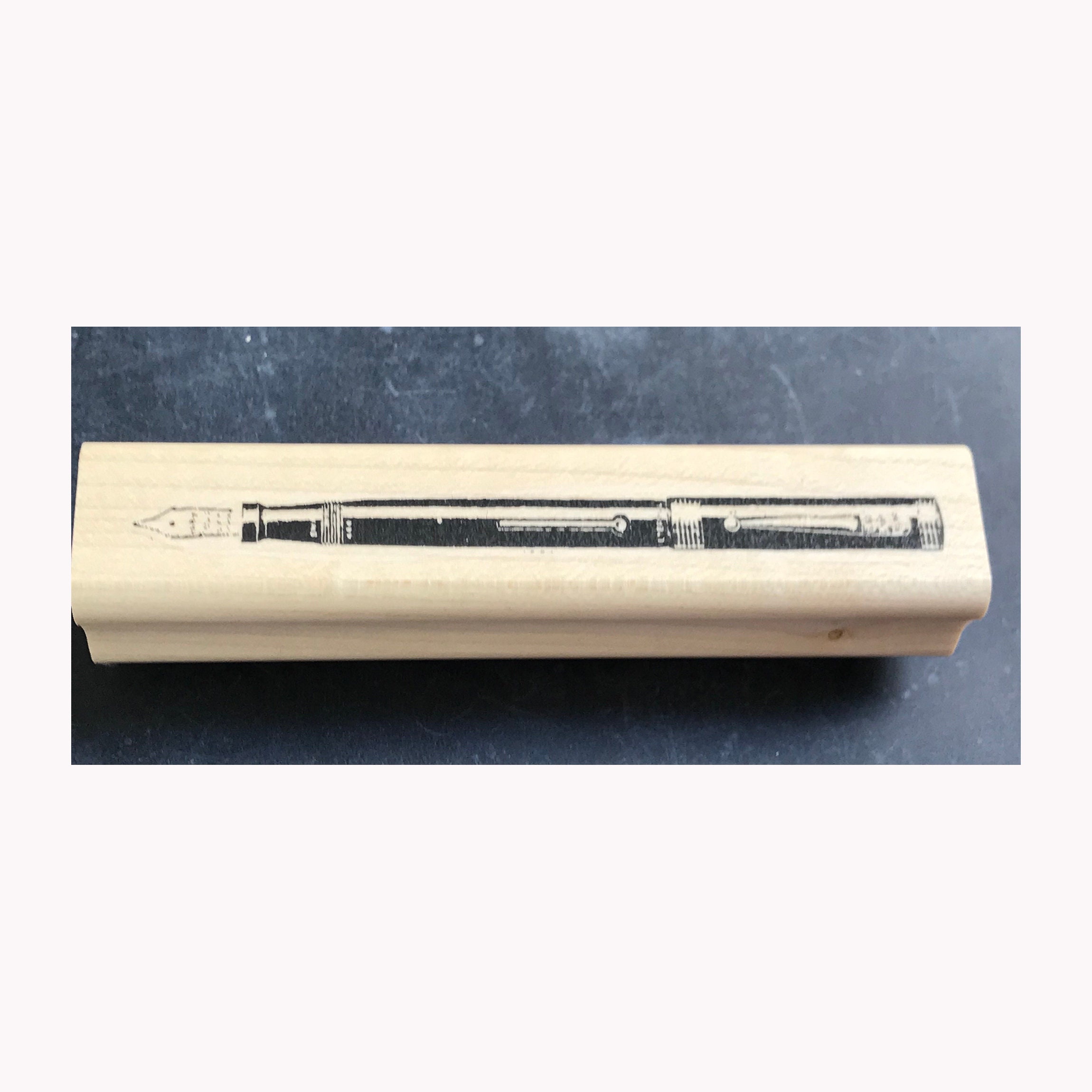 Fountain Pen RUBBER STAMP Pen Rubber Stamp Writing Rubber - Etsy