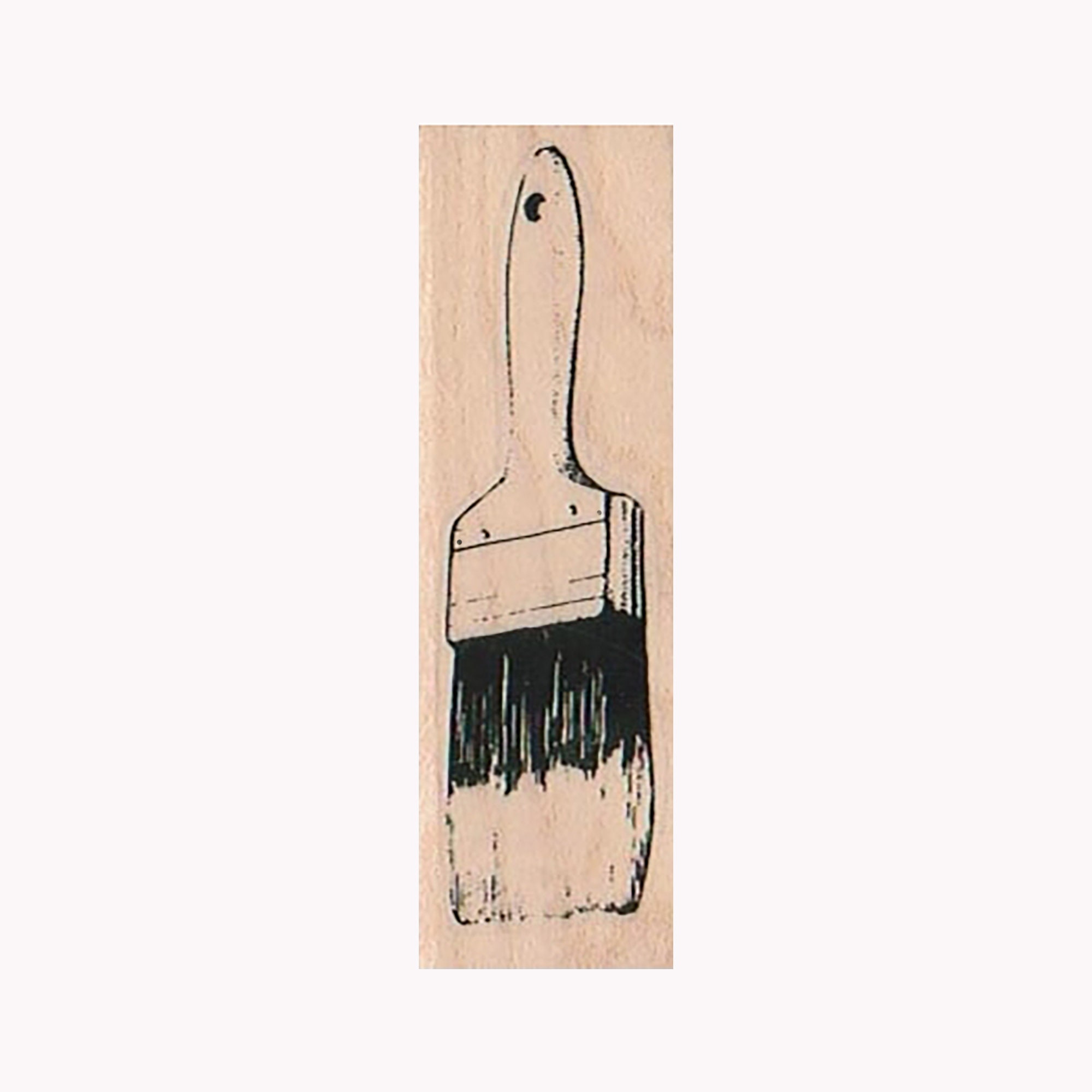 Paint Brush RUBBER STAMP, Art Supplies Stamp, Painting Stamp, Paint ...
