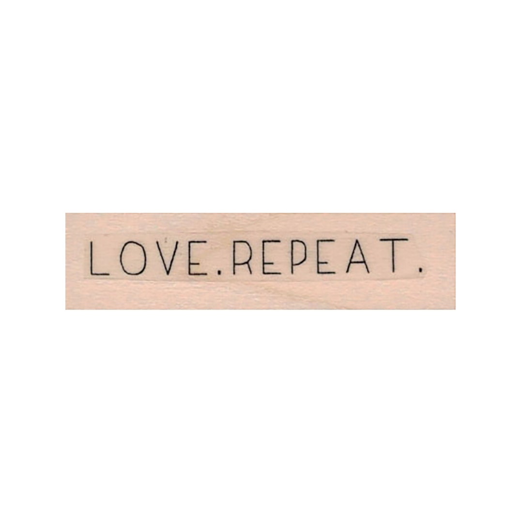 Love. Repeat. RUBBER STAMP, in Love Stamp, Love Stamp, Valentines Stamp ...