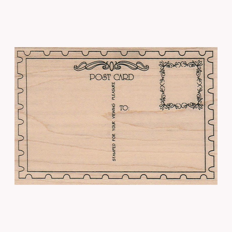 Postcard Back Design - Etsy