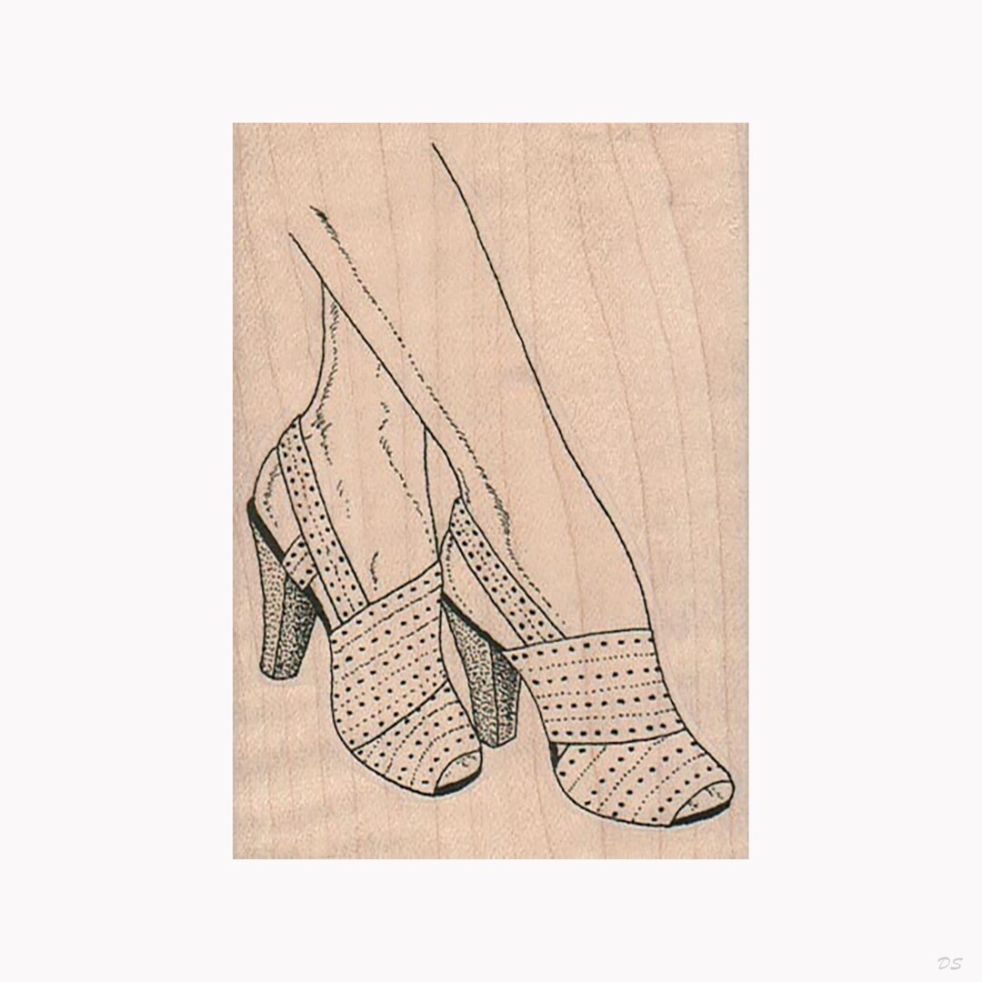 Legs in Pumps RUBBER STAMP, Retro Woman Stamp, Lady Stamp, Retro Pumps ...