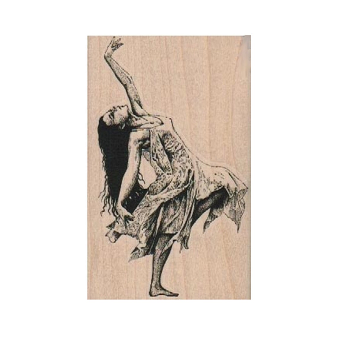 Dancing Lady RUBBER STAMP Woman Dancing Stamp Lady Stamp | Etsy