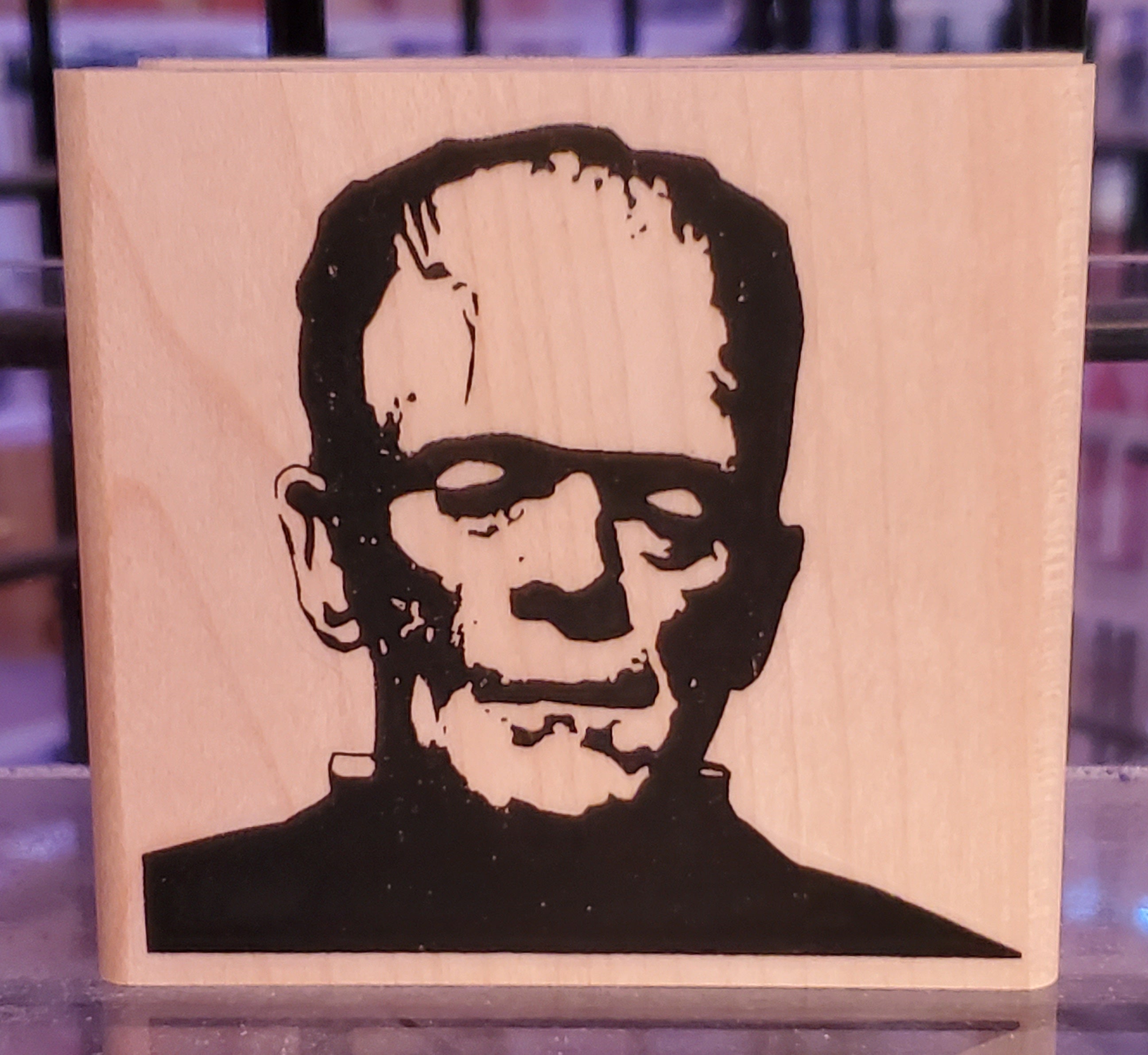 Frankenstein's Monster RUBBER STAMP Halloween Stamp | Etsy