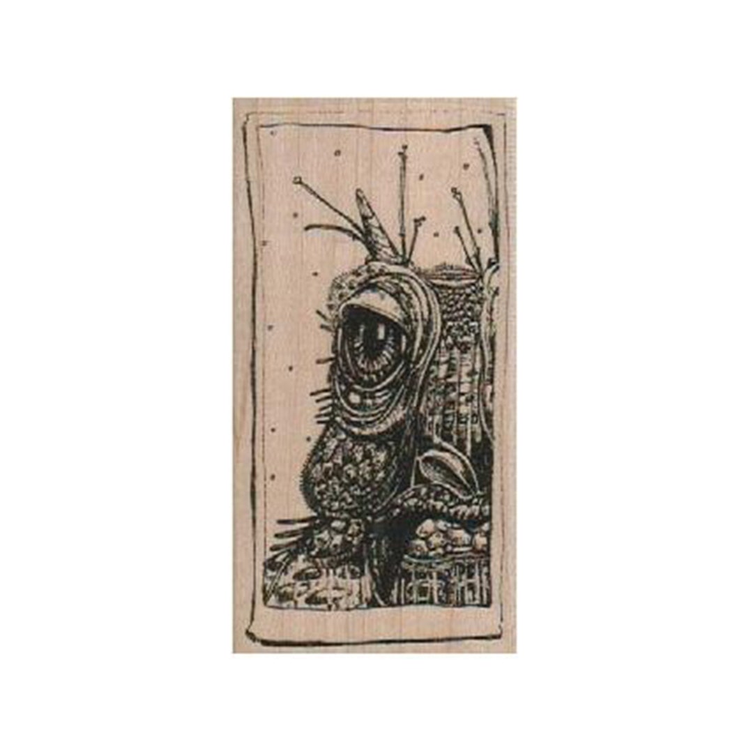One-eyed Monster RUBBER STAMP, Halloween Stamp, Spooky Halloween Stamp ...