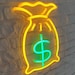 Led Neon - Money Bag, Dollar Sign - Etsy