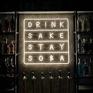 Japanese Neon Sign Sake Bar Decoration Neon Led Sign Drinks Decoration ...