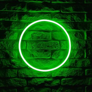 ZEN Circle Neon , Led Neon Light Ring , Cyberpunk Decor , Japanese Enso ...