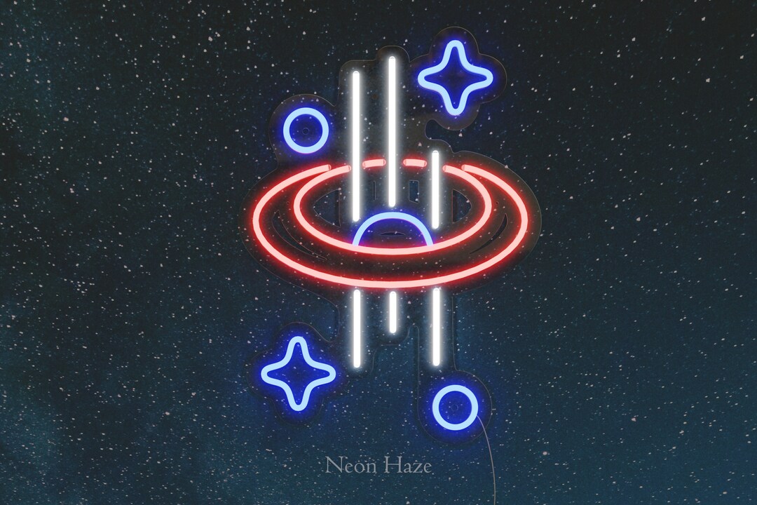 Cosmic Space Neon Sign Milky Way Wall Art Galaxy Led Neon Sign Stars ...