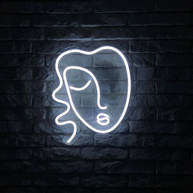 Neon Face Sign - Etsy