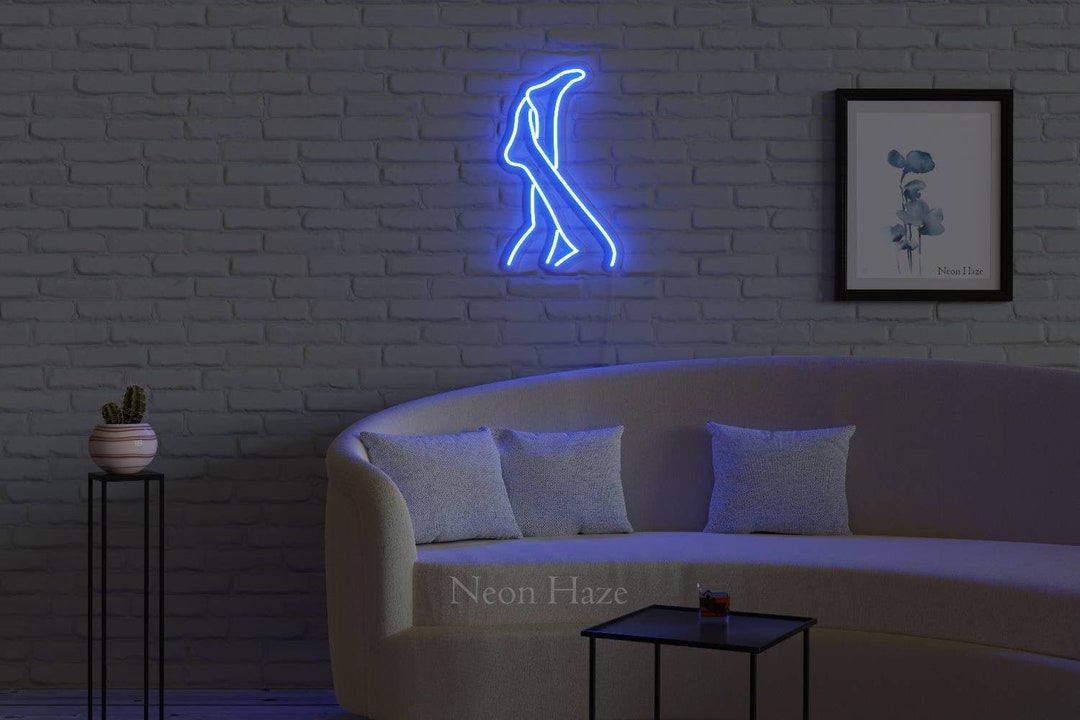Long Legs Neon Sign, Light Sculpture, Led Wall Art, Neon Light - Etsy