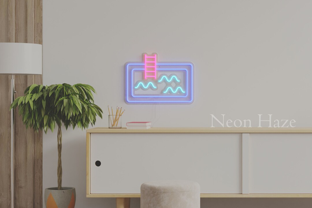 Swimming Pool LED Neon Sign, Wall Light - Etsy