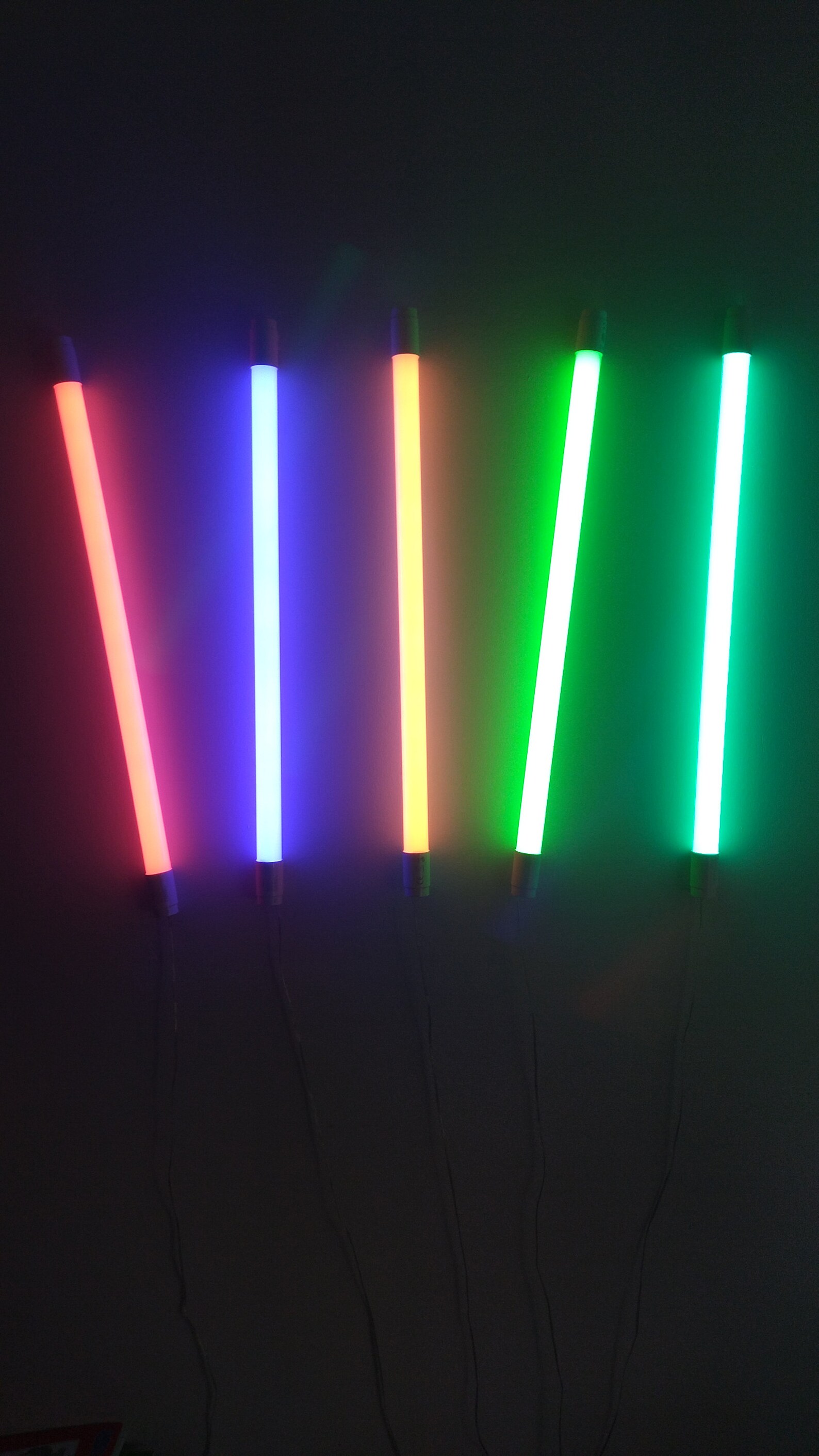 Digital Pixel Glow Tubes Rainbow Colors - Etsy