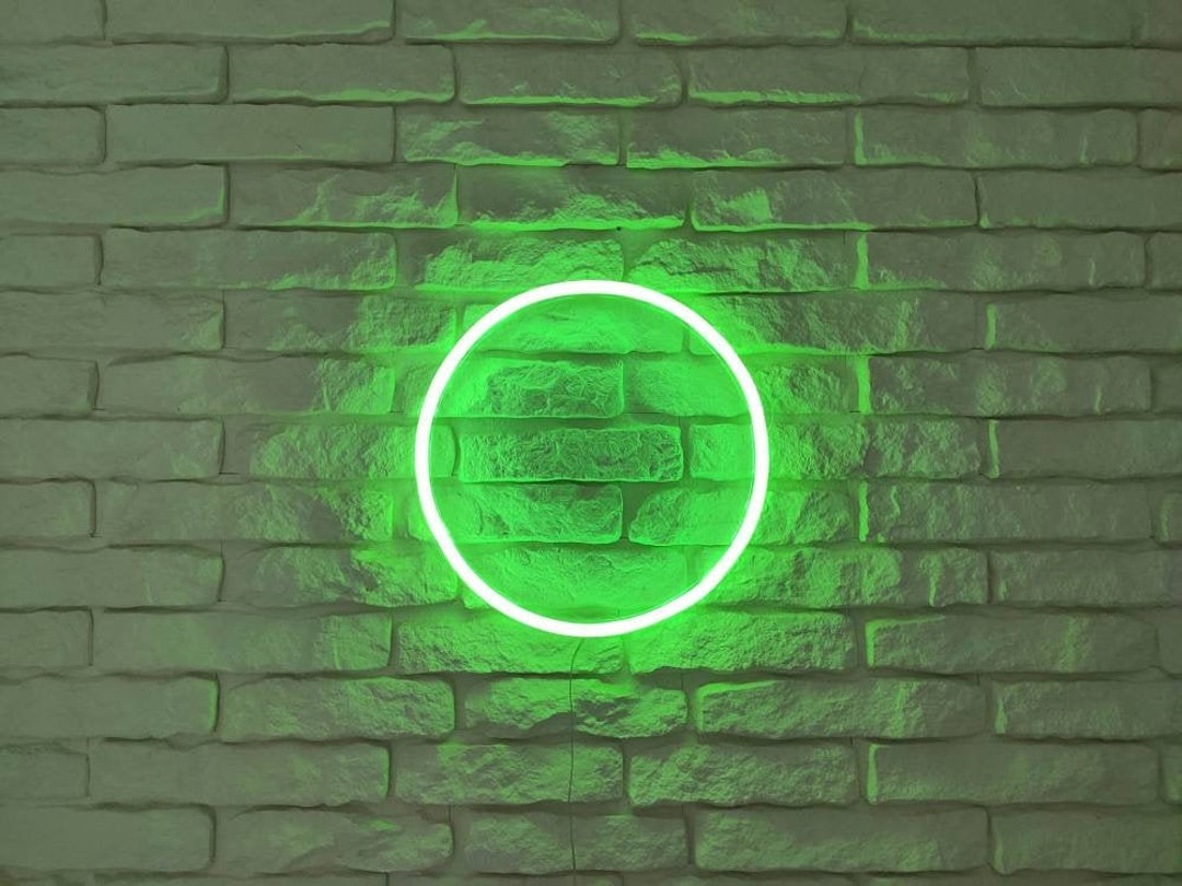 ZEN Circle Neon , Led Neon Light Ring , Cyberpunk Decor , Japanese Enso ...