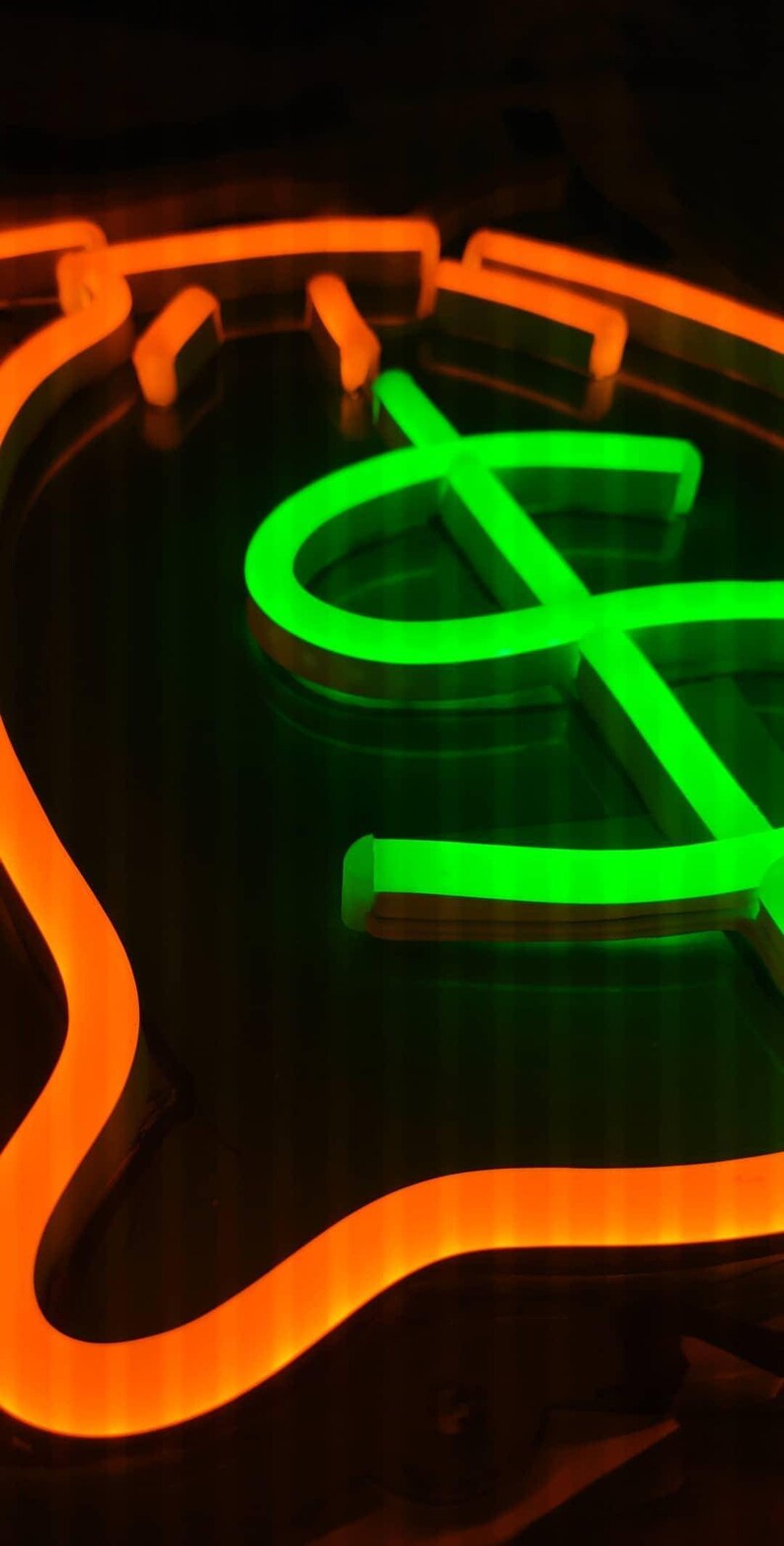 Led Neon Money Bag Dollar Sign - Etsy