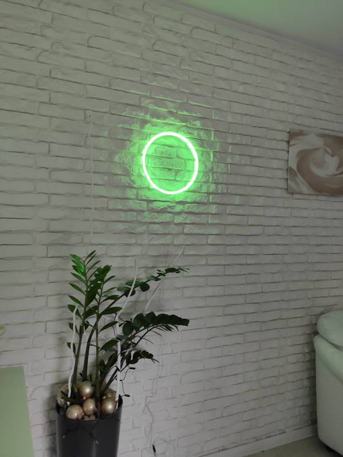 ZEN Circle Neon Led Neon Light Ring Cyberpunk Decor | Etsy