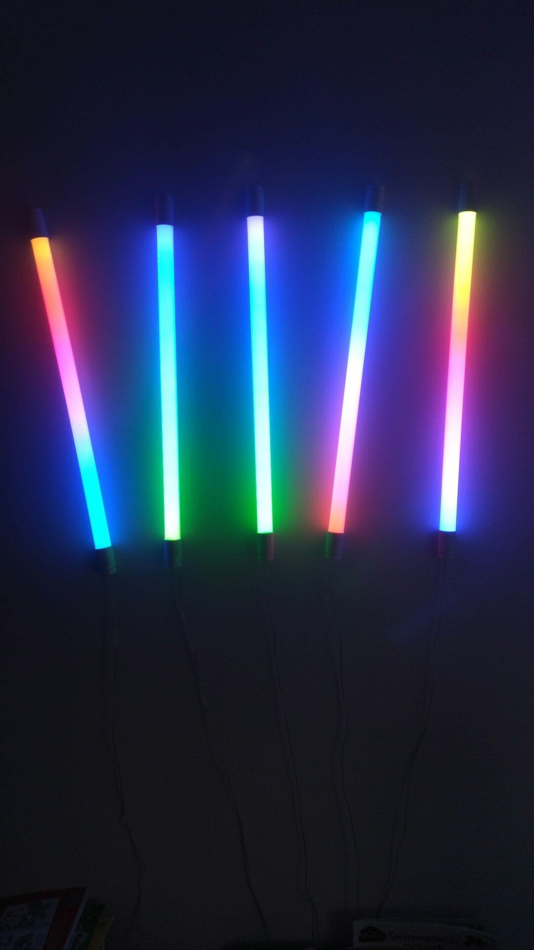 Digital Pixel Glow Tubes, Rainbow Colors - Etsy