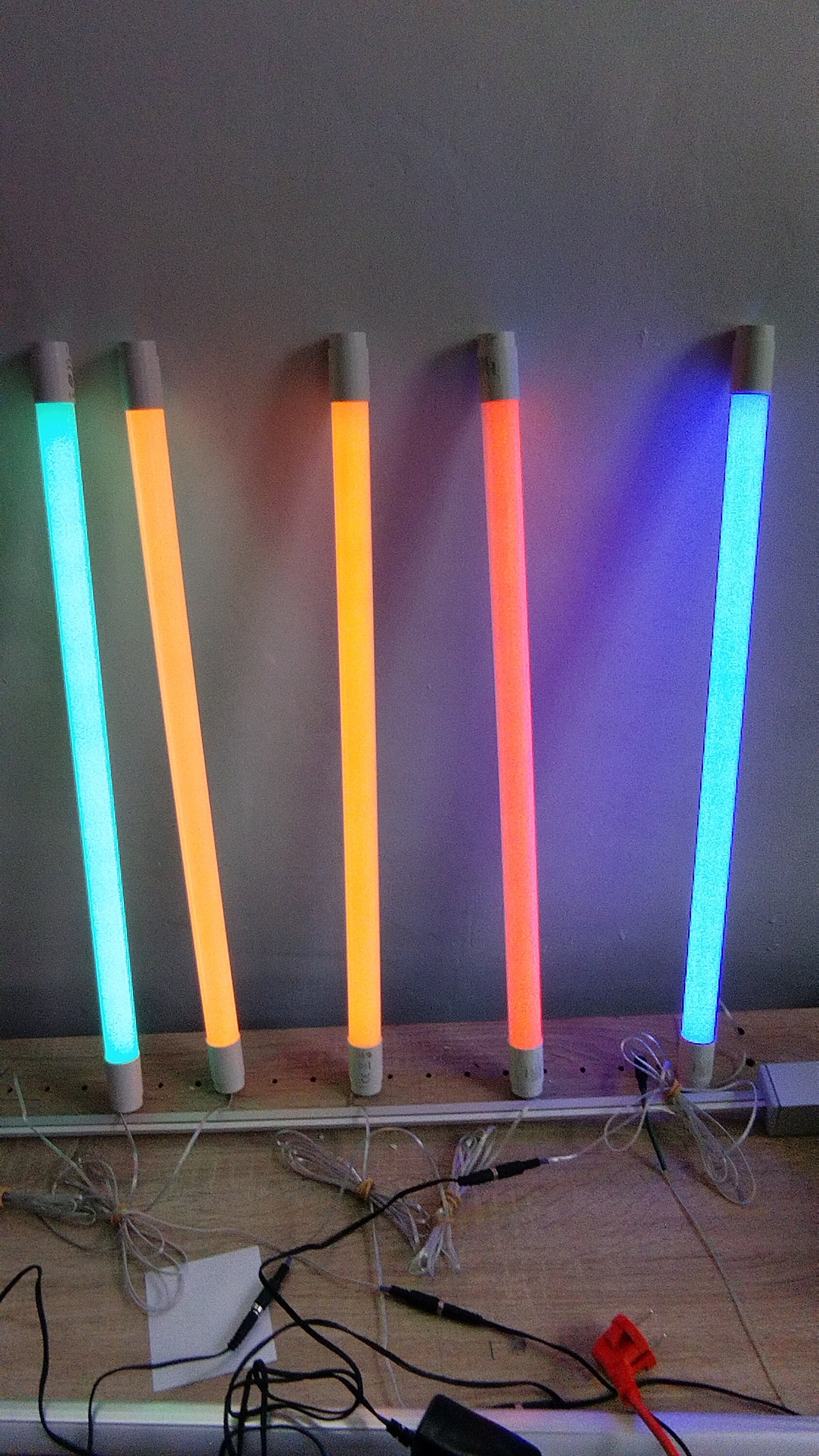 Digital Pixel Glow Tubes Rainbow Colors - Etsy Australia