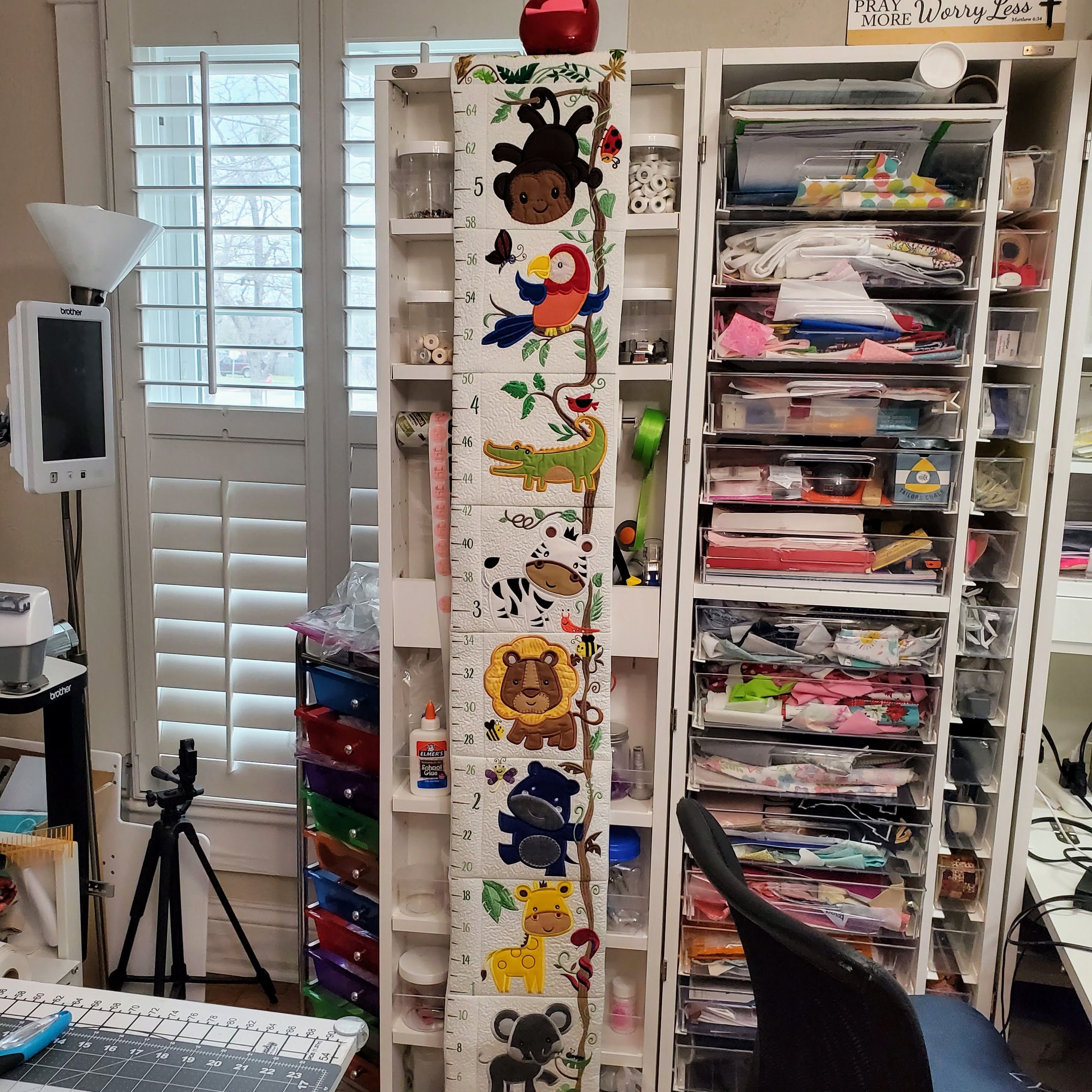 Personalized Embroidered Growth Chart-quilted Chart, Appliqued Growth ...