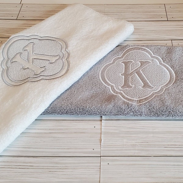 Embossed Monogram - Etsy