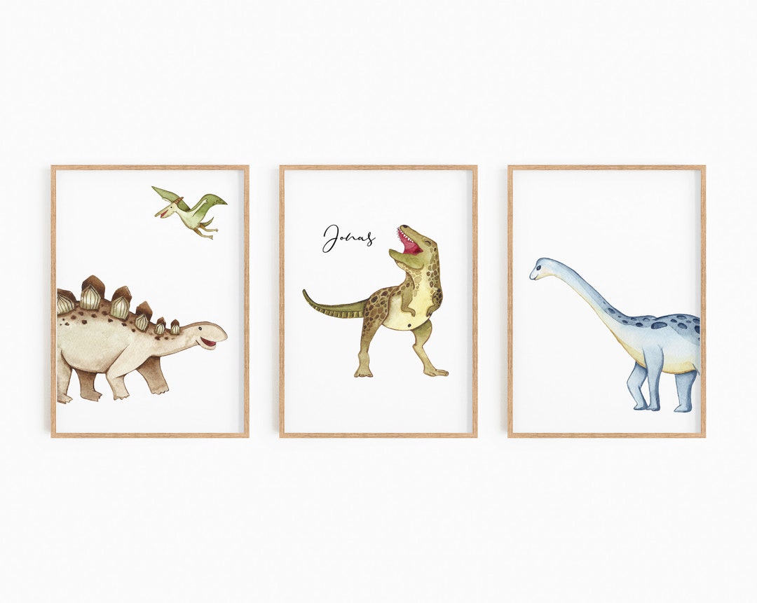 Poster Set Dinsaurier Personalized Dinoposter Dino Poster - Etsy