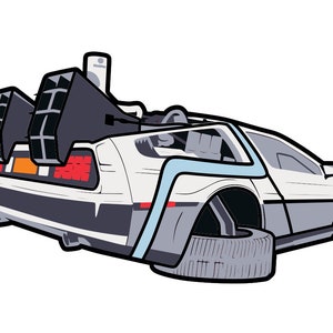 Delorean - Layered Design for Cutting - Digital File for Craft and ...