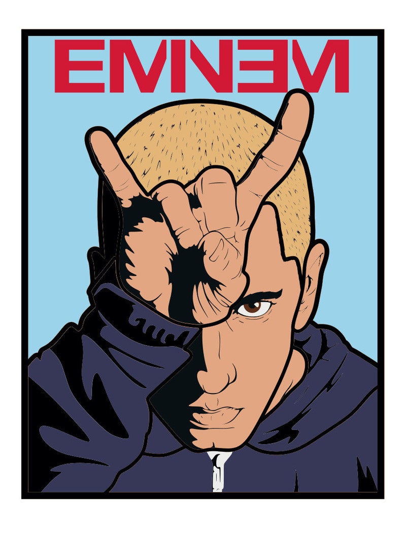 Eminem Layered Design for Cutting Digital File for Craft and Decorating ...