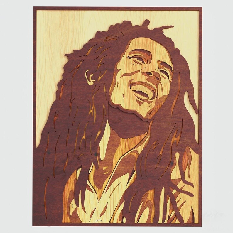 Bob Marley - Layered Design for Cutting - Digital File for Craft and ...