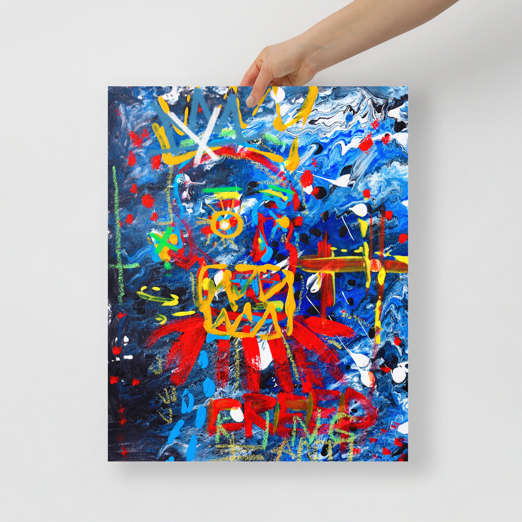 KING CREEP Abstract Wall Art Poster Original Dark Wall Art | Etsy