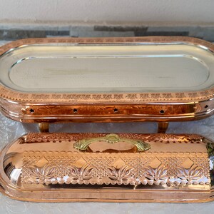 Heated Copper Kebab Serving Plate,food Serving Plate With Lid,heated ...